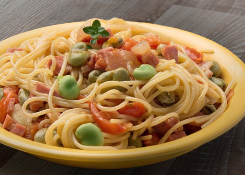 Spring Calabrian "bucatini"