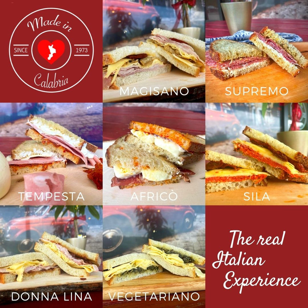 Gourmet Panini selection Made in Calabria